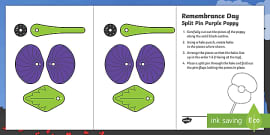Simple Split Pin Poppy- Remembrance Day Art Activities KS2