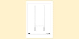 FREE! - Gaa Goal Posts Colouring | Colouring Sheets - Twinkl