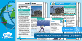 KS2 Winter Olympics 2018 Newspaper Report Writing Activity Pack