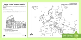KS2 Labeled World Map Poster - Primary Resources