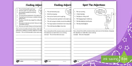 Adjective Mind Map (teacher made) - Twinkl