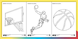 Cool Basketball Coloring Pages for Kids | Twinkl USA