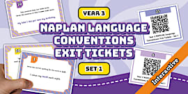 Year 3 NAPLAN Language Challenge Cards