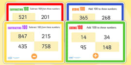 Making 100 Maths Challenge A4 Display Posters (teacher made)