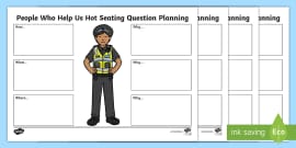 Hot-Seating Activity Sheet. (teacher made) - Twinkl