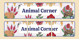 Australian Flora and Fauna Themed Classroom Jobs Chart