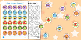 Mood Monsters Word Mat (teacher made)