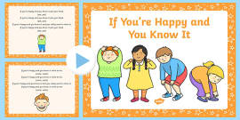 Happy and You Know It Poster (teacher made) - Twinkl