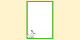 Simple Blank Children Singing Page Border | Twinkl