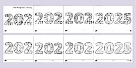 2025 Mindfulness Colouring Pages (teacher made) - Twinkl