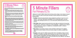 FREE! - ECT Checklist - Primary Resource - Twinkl