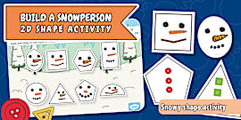 👉 2D and 3D Christmas Shape Sorting Activity - Twinkl - KS1