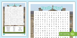 Castle Ward Word Search (Hecho por educadores) - Twinkl