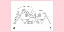 Straw House Colouring Sheet - Primary School (teacher made)