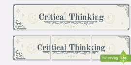 Thinking Time Display Banner (teacher made) - Twinkl