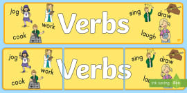 Imperative Verbs Display Banner (teacher made) - Twinkl
