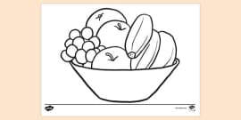 FREE! - Realistic Fruit Colouring Sheet | Colouring Sheets