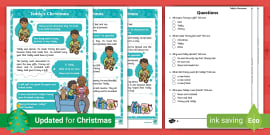 Christmas Comprehension KS1 Resource Pack - Reading Skills