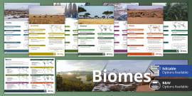 Biomes Fact File,biomes (Teacher-Made) - Twinkl