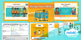👉 Multi-Skills KS1: Year 1 Throwing and Catching: Lesson 4