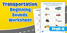 Transportation Word Cards