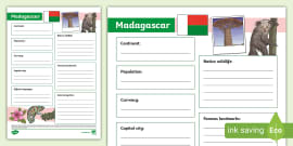 Madagascar Reading Comprehension - Differentiated Resource
