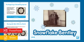 First Grade Snowflake Bentley Reading Comprehension Activity