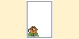 FREE! - Angry Mother Monkey Page Border | Page Borders | Twinkl