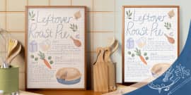 Hot Cross Buns Recipe Kitchen Poster | Twinkl Art Gallery