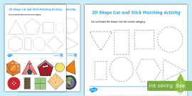 2D shape matching game | Easy to print | Twinkl - Twinkl