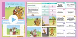 The Gingerbread Man Differentiated Story and Comprehension Question Cards