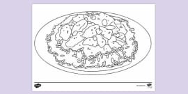 FREE! - Rice Fields Colouring Sheet | Colouring Sheets