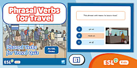 ESL Guess the Phrasal Verbs: Interactive Picture Quiz