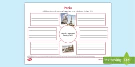 Paris Factsheet Writing Template (teacher made) - Twinkl