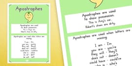 Apostrophe Loop Cards (teacher made)