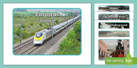 Train Station Display Signs (Hecho por educadores) - Twinkl