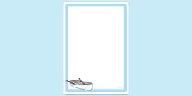 Sail Boat Sailing Page Border | Page Borders | Twinkl