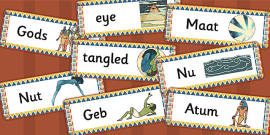 Ancient Egyptian Creation Story Word Mat (teacher made)