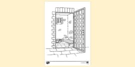 FREE! - Jail Cell Colouring Sheet (teacher made) - Twinkl