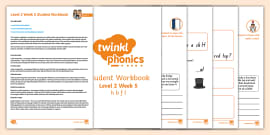 Twinkl Phonics: Level 2: Week 1 Workbook (teacher made)