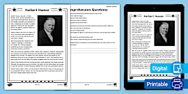 Eighth Grade Comprehension Sentence Frames Activity - Twinkl