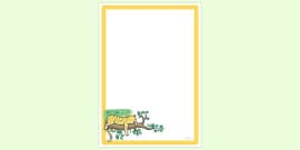 FREE! - Simple Blank Skeleton Page Border | Page Borders | Twinkl