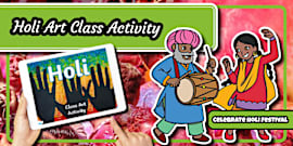 KS1 Holi Word Mat - Festivals and Celebrations - Twinkl
