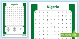 KS1 Nigeria Fact File Template,Nigeria (l'enseignant a fait)