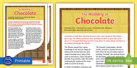 The History of Chocolate Timeline (teacher made)