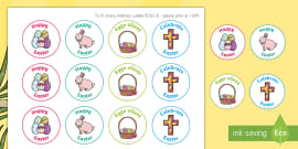 Editable Easter-Themed Name Badges (Teacher-Made) - Twinkl