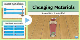 KS2 Science Irreversible Changes Lesson Pack - Twinkl