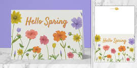 Greetings Card Word Mat (teacher made) - Twinkl
