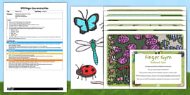 Minibeast Fingerprint Counting Worksheet / Worksheets Pack