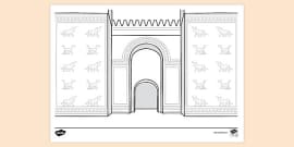 Brandenburg Gate Colouring Sheet | Colouring Sheets - Twinkl